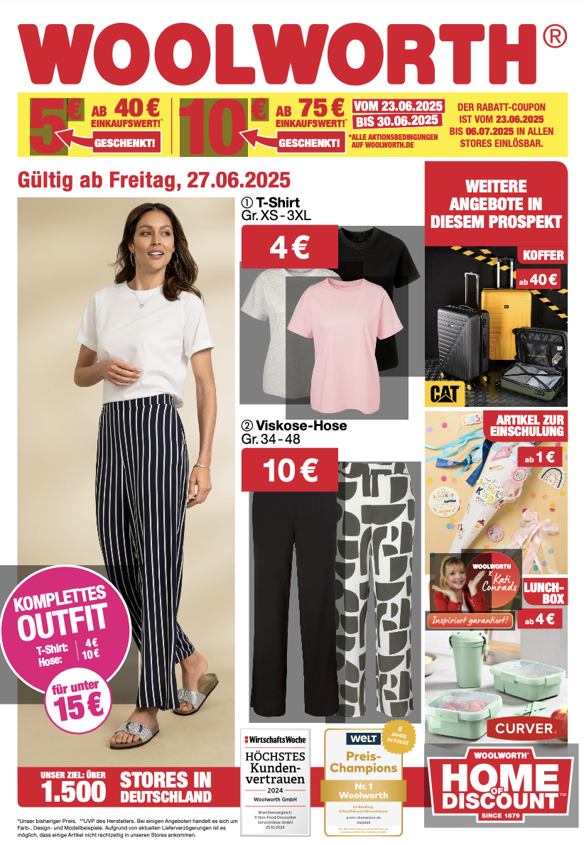 Woolworth – Entdecke aktuellste Woolworth Wochenprospekte